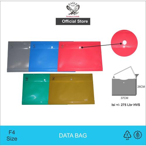 Jual EAGLE Map Plastik Kancing Opaque Horizontal Folio (F4) 6 PCS/Pack ...