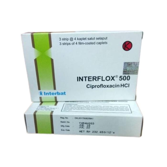 Manfaat Interflox 500 Mg Kandungan And Aturan Pakai Tokopedia