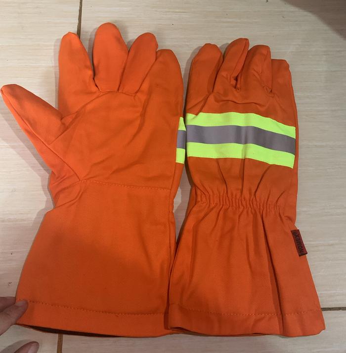 Jual Sarung Tangan Pemadam kebakaran Nomex lllA Anti Api - Orange ...