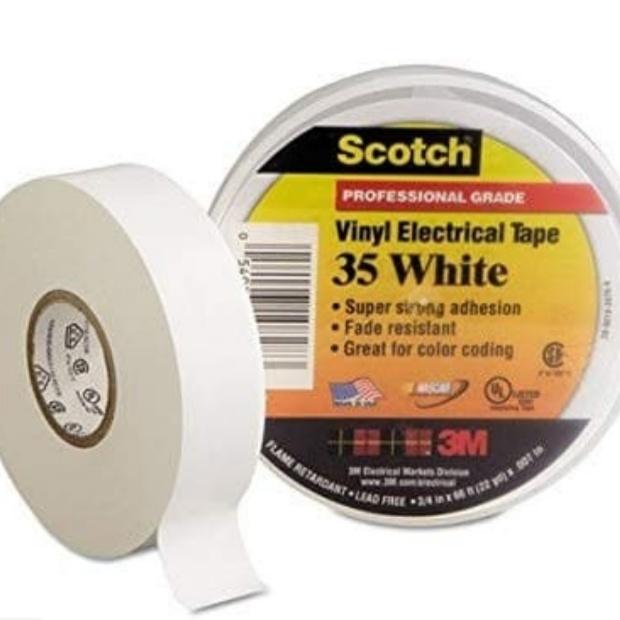 Jual 3M scotch 35 white electrical tape 19mm x 20m - Jakarta Barat ...