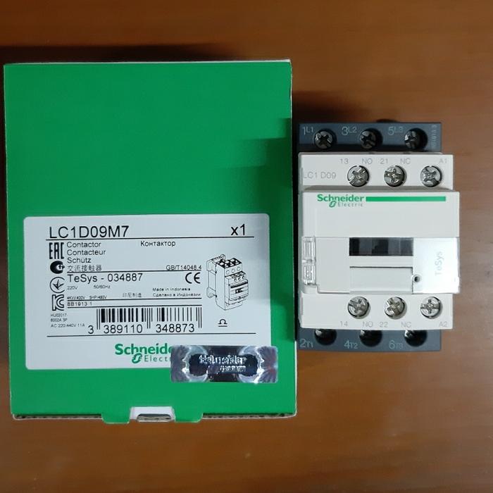 Jual LC1D09M7 Schneider contactor 25A 220v kontaktor LC1D09 m7 original ...