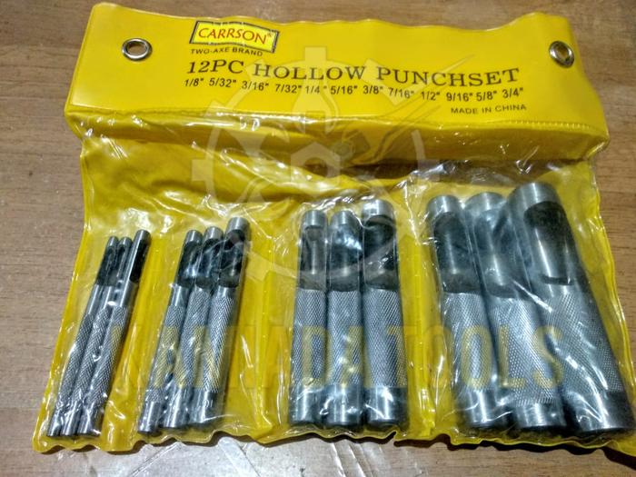 Jual Hollow Punch Set 12pcs CARRSON/ Plong Set/ Plong Pelubang/ Pond ...