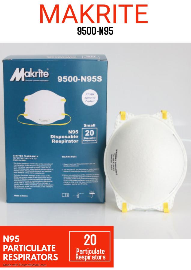 Jual MASKER MAKRITE N95 PARTICULATE RESPIRATOR - Jakarta Barat ...