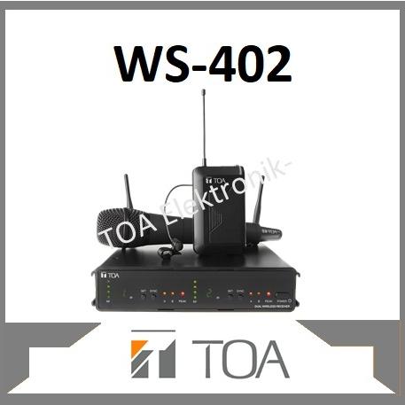 Jual WIRELESS MICROPHONE TOA WS-402 (1 HANDHELD 1 LAVALIER) - Jakarta Utara - TOA Elektronik ...