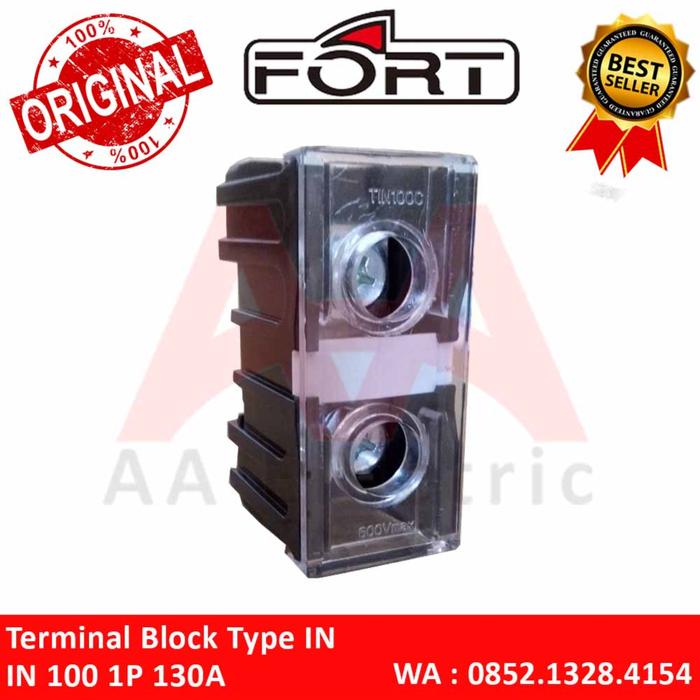 Jual Terminal Block IN-100 / IN100 1 Pole 130A Fort - Jakarta Pusat ...