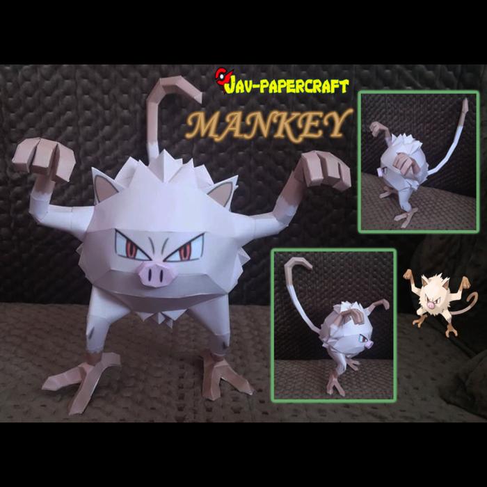 Jual Pokemon Mankey Papercraft - Kab. Bekasi - Papercraft Tiviti ...