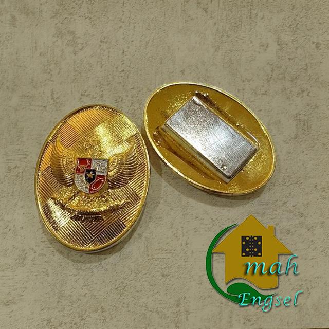 Jual Pin Manset Garuda Pancasila Oval 3,6 cm Bross badge coating ...