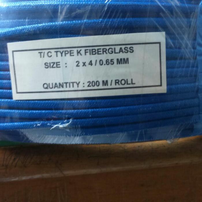 Jual kabel thermocouple type k, 2 x 4/0.65 fiberglass - Jakarta Barat ...