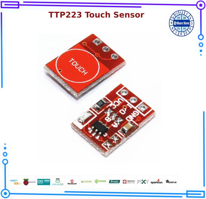Jual TTP223 Modul Tombol Sentuh - Touch Sensor Capacitive Switch Board ...