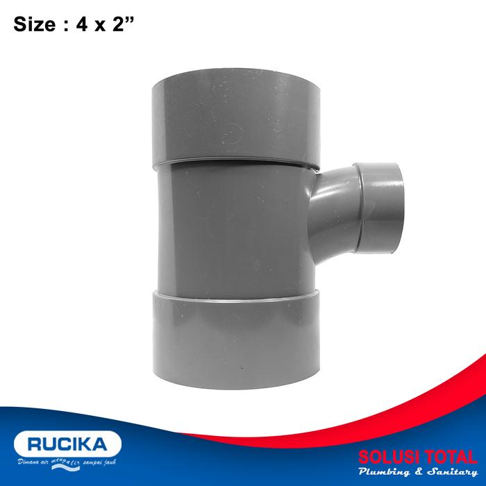 Jual TY 90 Derajat D 4 x 2 Inch Tee Y D 4 x 2" PVC Rucika - Jakarta ...