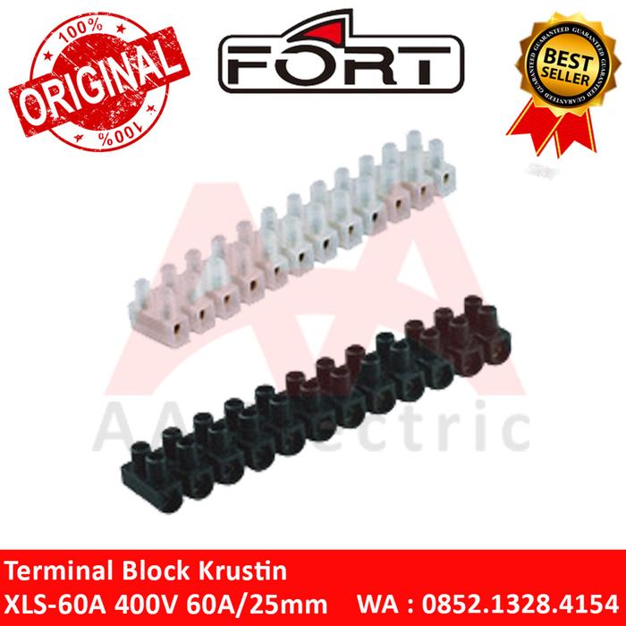 Jual Terminal Block Krustin XLS-60A / XLS60A 400V 60A/25mm Fort ...