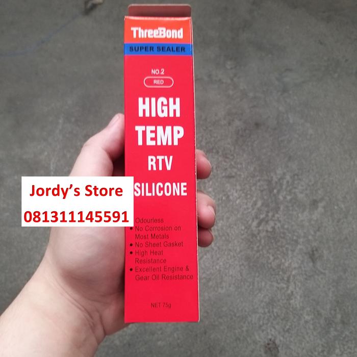 Jual Lem ThreeBond High Temp RTV Silicone Red 75 Gr - Lem Paking Merah ...