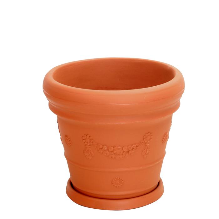 Jual CLARIS Pot Bunga Plastik Besar Terracotta No. 55 + tatakan 5506 ...