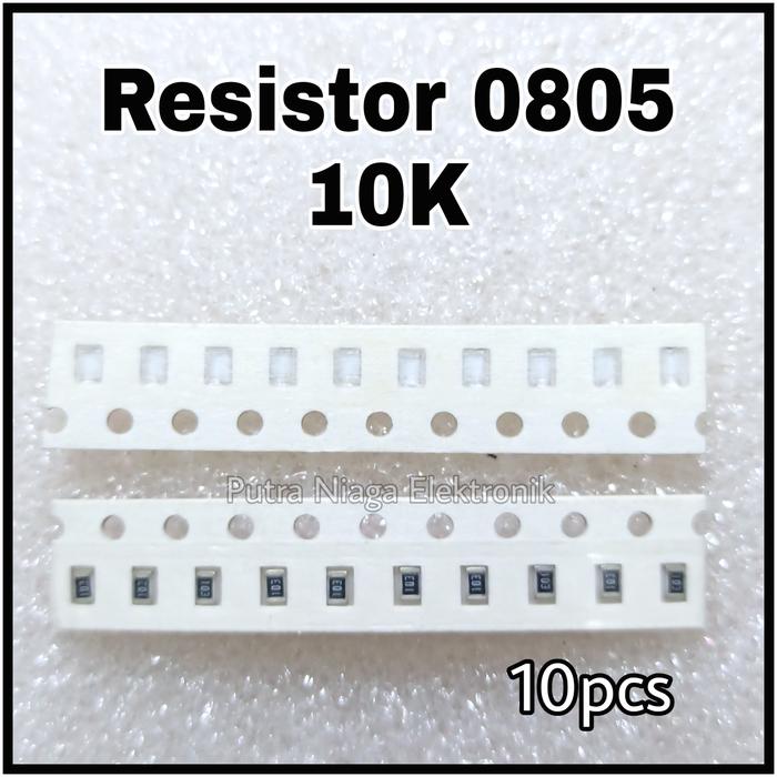 Jual (10pcs) Resistor SMD 0805 10K Tahanan 10,000 ohm 10 K Marking: 103 ...