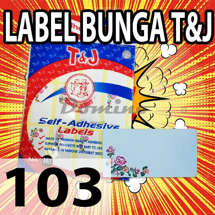 Jual Label Undangan 103 Bunga Stiker Nama Tom & Jerry kembang T&J Flower - Kota Tangerang ...