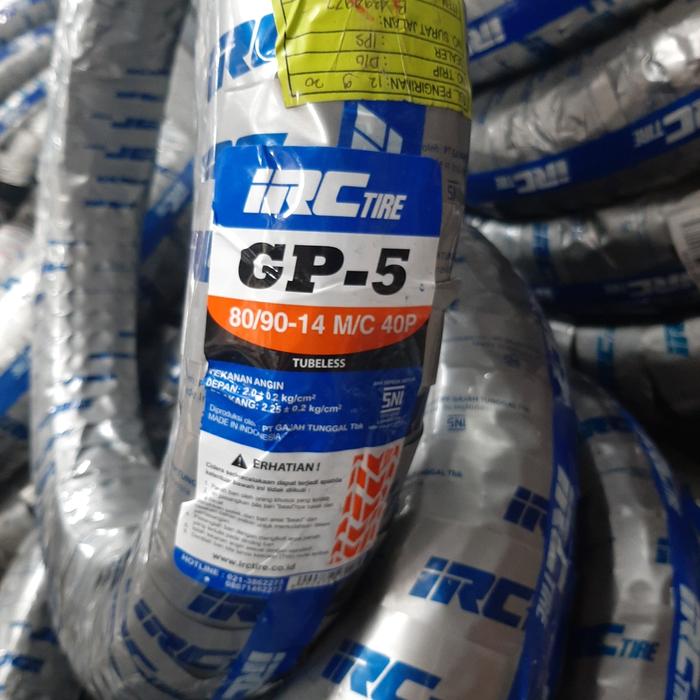 Jual BAN IRC GP5 80/90-14 TUBELESS - Kota Depok - sumber motor cinangka ...