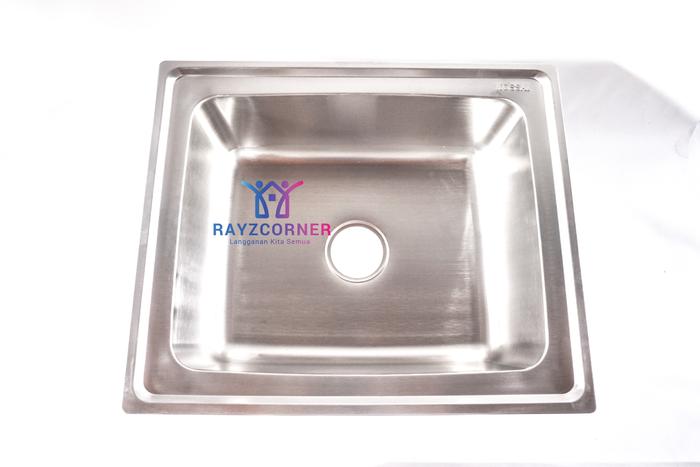Jual Bak Cuci Piring Stainless 1 Lubang Kitchen Sink Kosai 60x50 cm - Kab. Tangerang ...