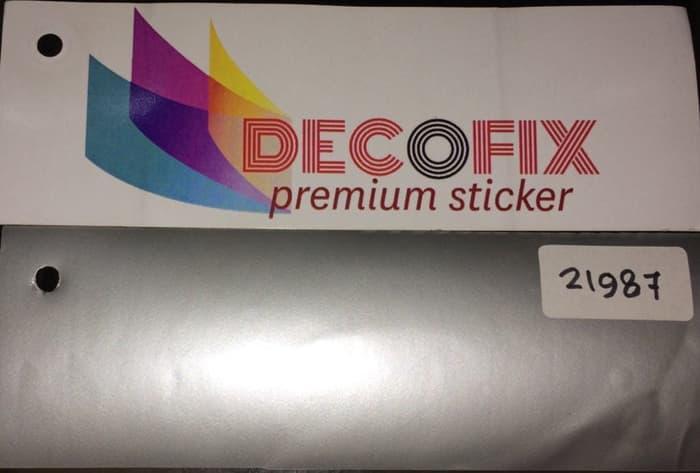 Jual STICKER / STIKER VINYL DECOFIX SILVER 150CM x 50CM - Jakarta Barat ...