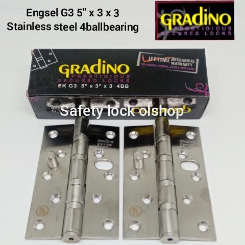 Jual Engsel Pintu / Butt Hinges GRADINO EK G3 Security Pin + NRP ...