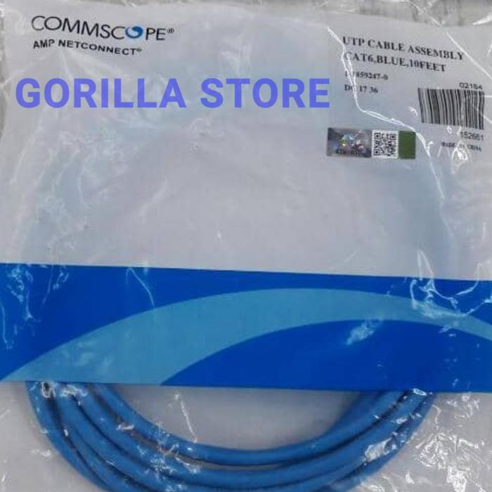 Jual AMP UTP Cable Assembly Cat 6 AMP 10 feet Original - Jakarta Pusat ...