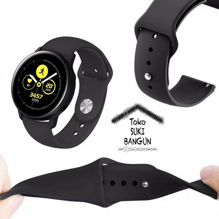 Jual TALI JAM 22mm QUICK RELEASE Slicone LOOP BUTTON Watch Band Strap ...