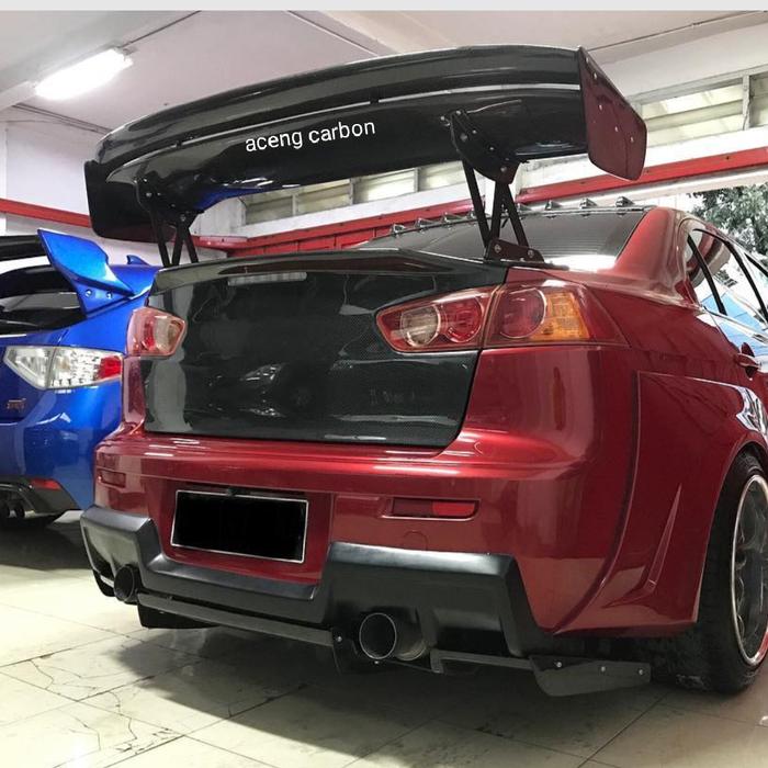 Jual spolier gt wing susun mitsuhibi lancer ove x 10 carbon kevlar ...