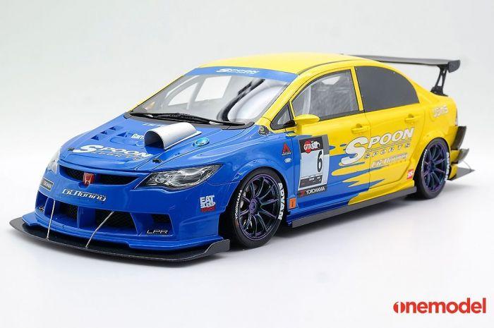 Jual 1/18 One Model Honda Civic FD2R Spoon Racing Version - Kota ...