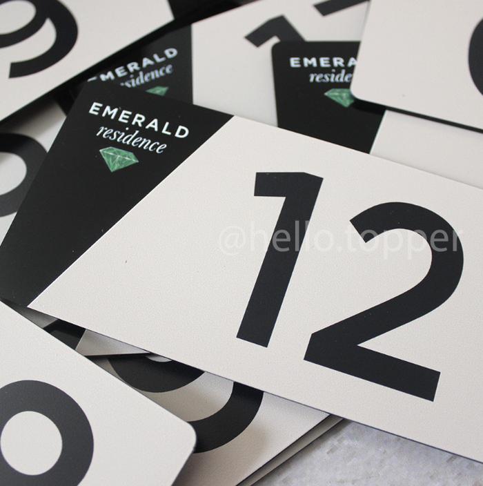 Jual Nomor Kamar Acrylic + Logo | Nomor Ruangan Akrilik | Nomor Acrylic ...