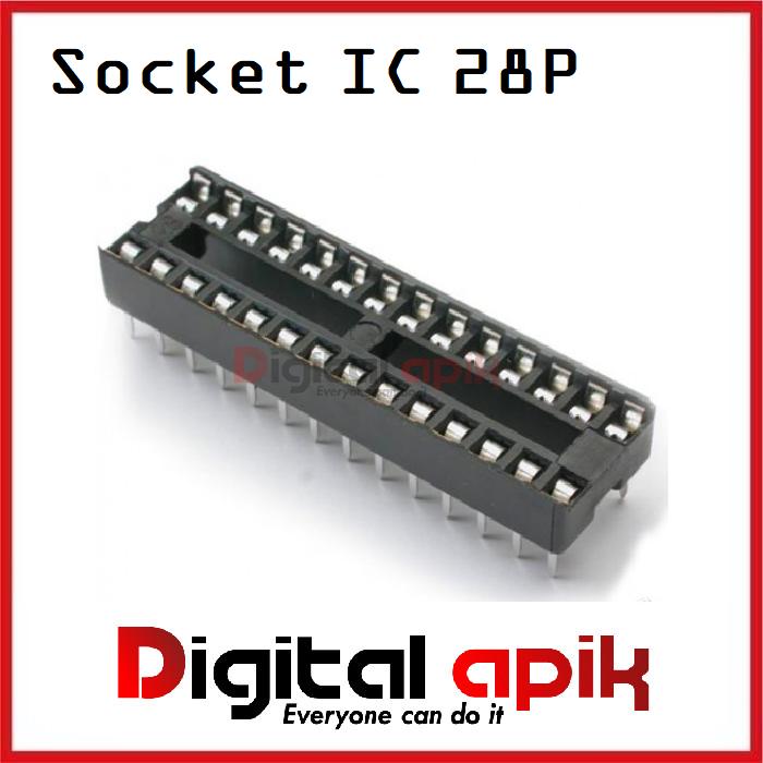 Jual Socket IC 28p Atmega328p Soket Atmega8 28 pin kaki 2x14 Adapter - Kab. Semarang - Digital ...