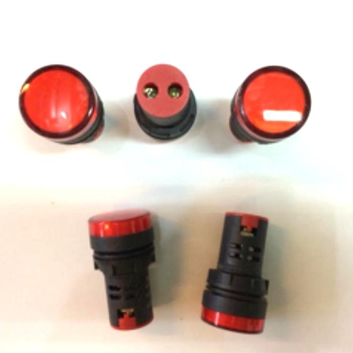 Jual pilot LAMP AD22-22DS 220VAC /24VDC 22mm /lampu panel indikator LED ...