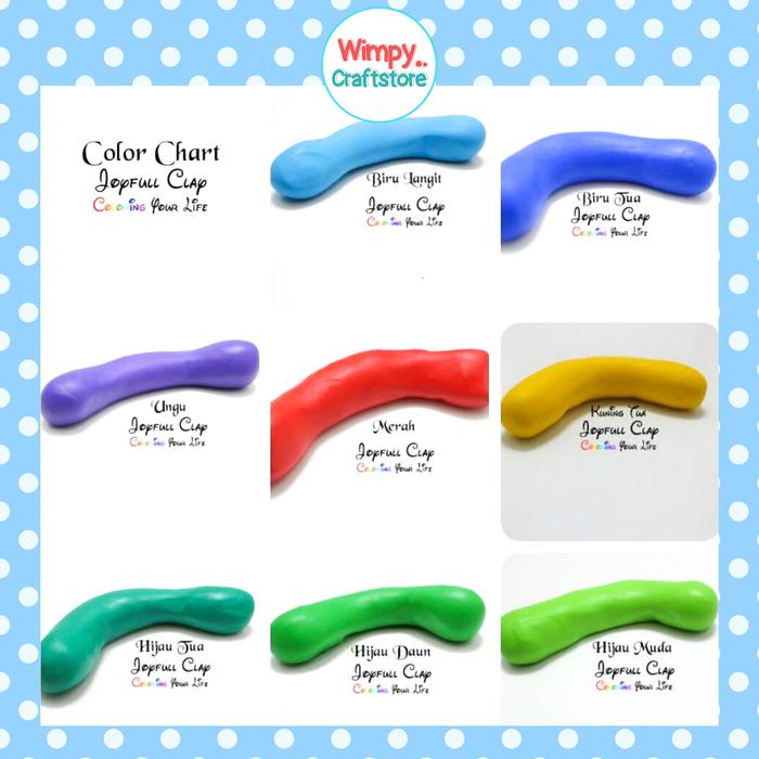 Jual Joyfull Clay Resin Clay Bahan Clay Air Dry Clay Cold Porcelain ...