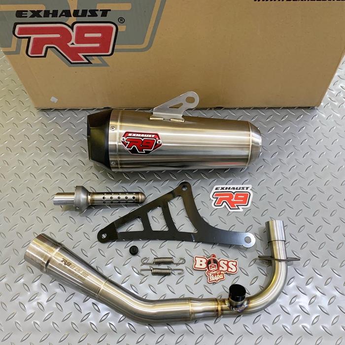 Promo Knalpot R9 New Alpha Fullsystem Vespa 3V Iget Sprint Primavera S ...