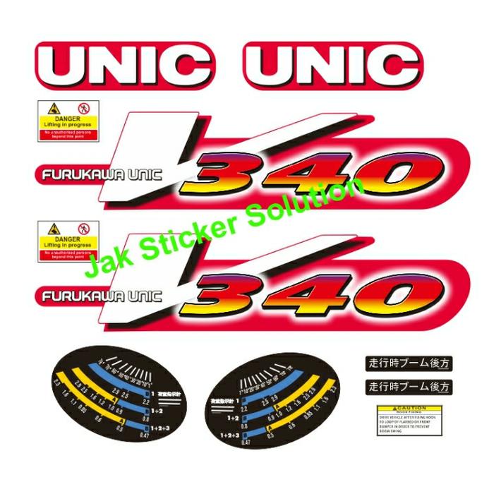 Jual Stiker UR-V340 Truck-Mounted UNIC Crane V340 Furukawa - Kab ...