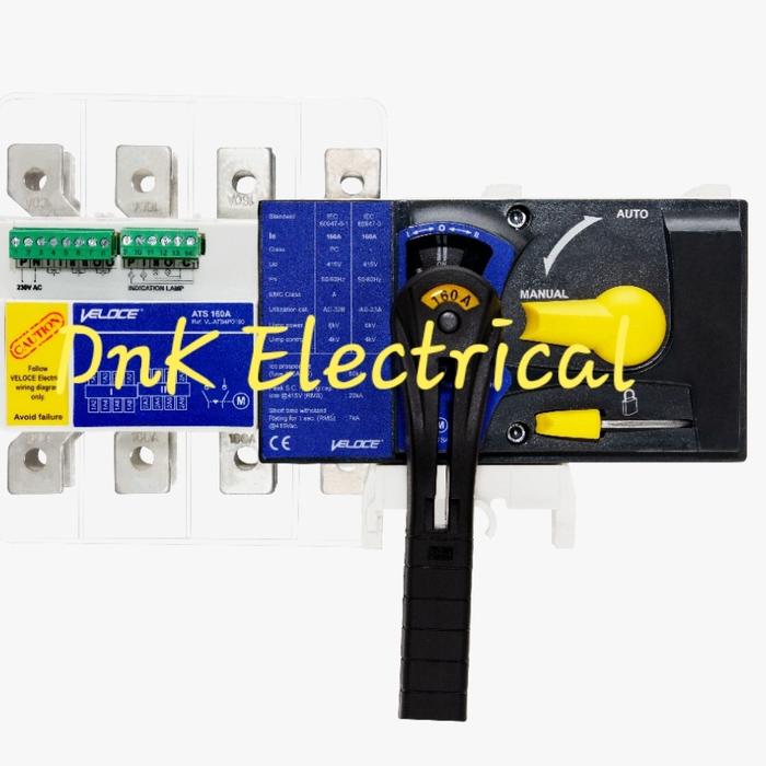 Jual Automatic COS/COS Motorized/ATS/ATYS 4P 200A VELOCE VL-ATS4P0200 ...