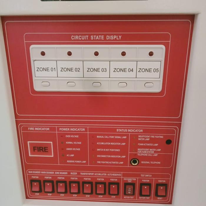 Jual PANEL MCFA MASTER CONTROL FIRE ALARM PEMADAM API MERK TYY UK 5ZONE ...
