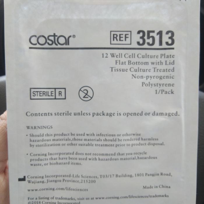 Promo Corning costar 12 well plate wellplate culture flat bottom ...
