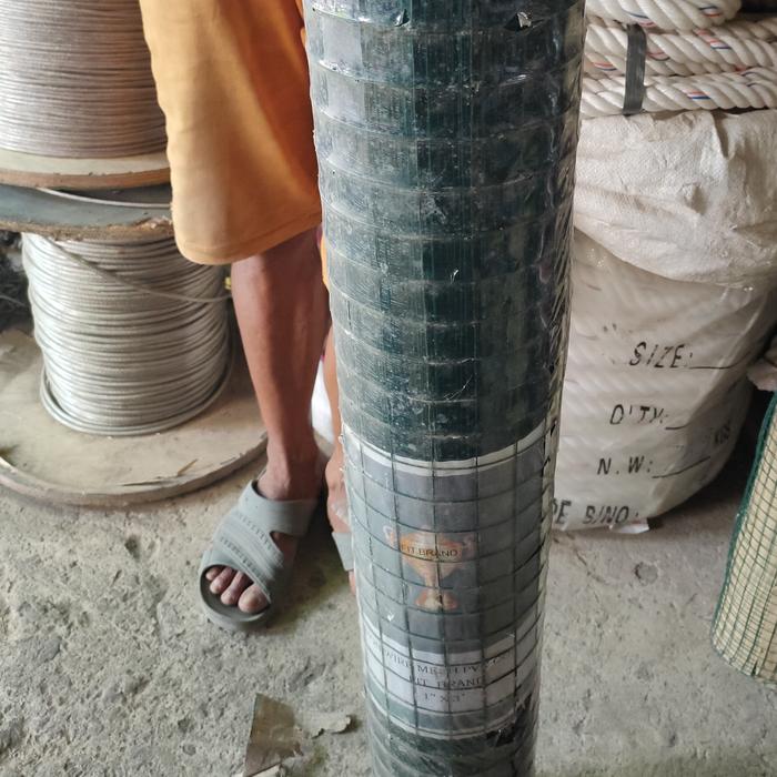 Jual KAWAT LOKET PVC/RAM PVC/KAWAT AYAKAN PVC / KAWAT HIJAU 1" INCHI ...