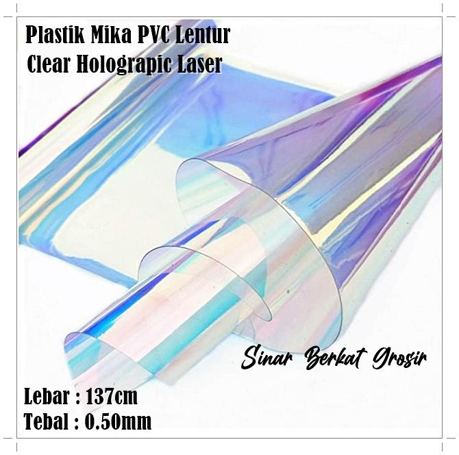 Jual Plastik Mika Lentur Bening PVC Hologram Laser Tebal 0.50mm Lebar 137cm - Jakarta Pusat ...