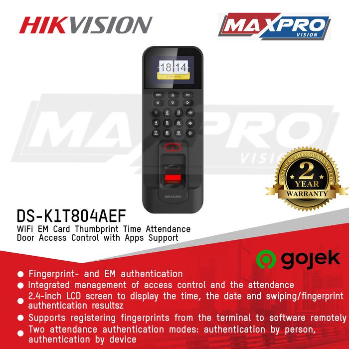 Jual HIKVISION DS-K1T804AEF - Access Control Door Fingerprint - Jakarta ...