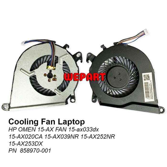 Jual Cooling Fan Kipas HP OMEN 15-AX FAN 15-ax033dx 15-AX020CA 858970 ...