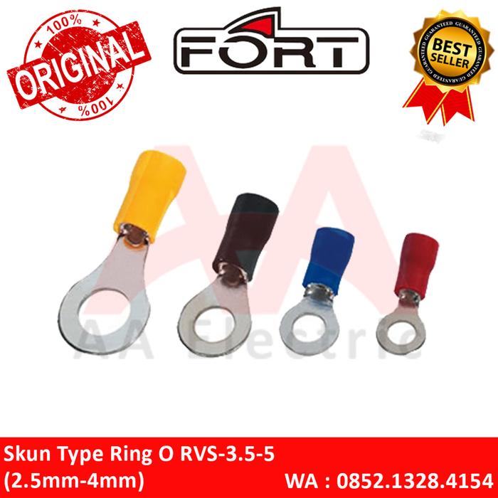 Jual Skun Ring / Skun O Isolasi RVS-3.5-5 / RVS3.55 Untuk 2.5-4mm ...