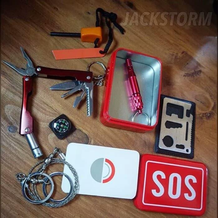 Jual kotak survival kit/SOS/kotak darurat/emergency tool/EDC tool ...