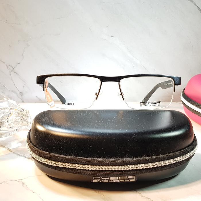 Jual Kacamata Pria original Cyber Eyeworks CB011 Alumunium Half frame ...