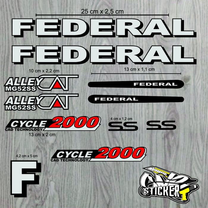 Jual cutting sticker federal versi alley cat - Jakarta Timur ...