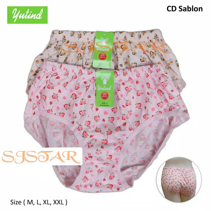 Jual celana dalam wanita yutind sablon - warna campur, XL - Jakarta Barat - SJ star | Tokopedia