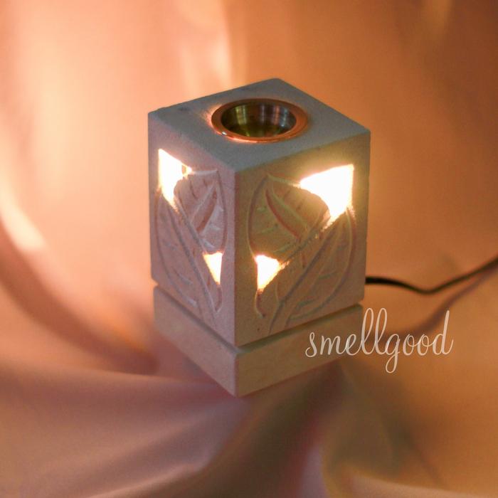 Jual Lampu Pemanas Minyak Aromatherapy Pengharum Ruangan Model Daun ...