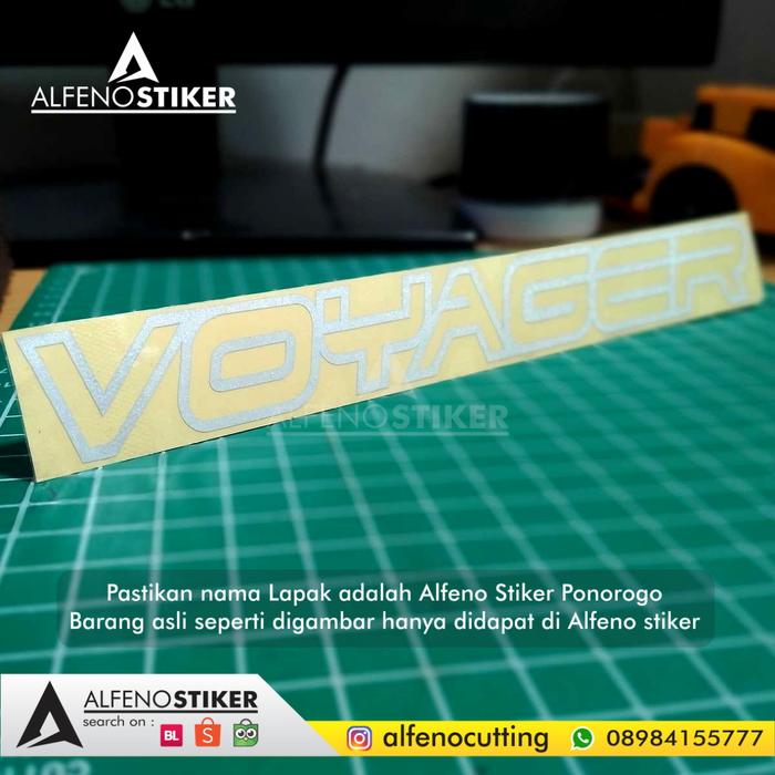 Jual Stiker Cutting Voyager Sticker bis jetbus - Putih, 15 cm - Kab ...