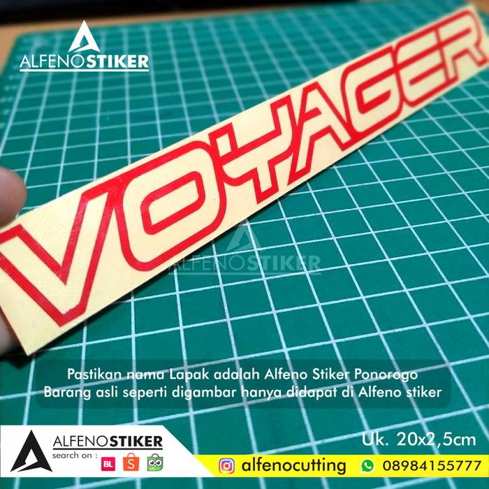 Jual Stiker Cutting Voyager Sticker bis jetbus - Putih, 15 cm - Kab ...