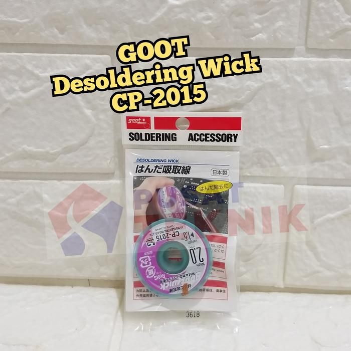 Jual PITA PEMBERSIH TIMAH GOOT 2MM CP-2015 DESOLDERING WICK GOOT CP ...