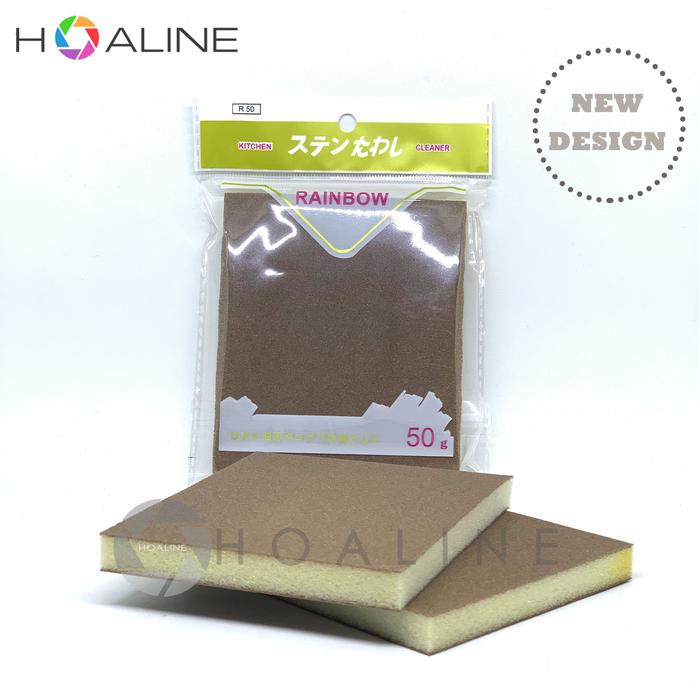 Jual Sanding sponge / magic spon / spon cuci piring amplas Rainbow ...